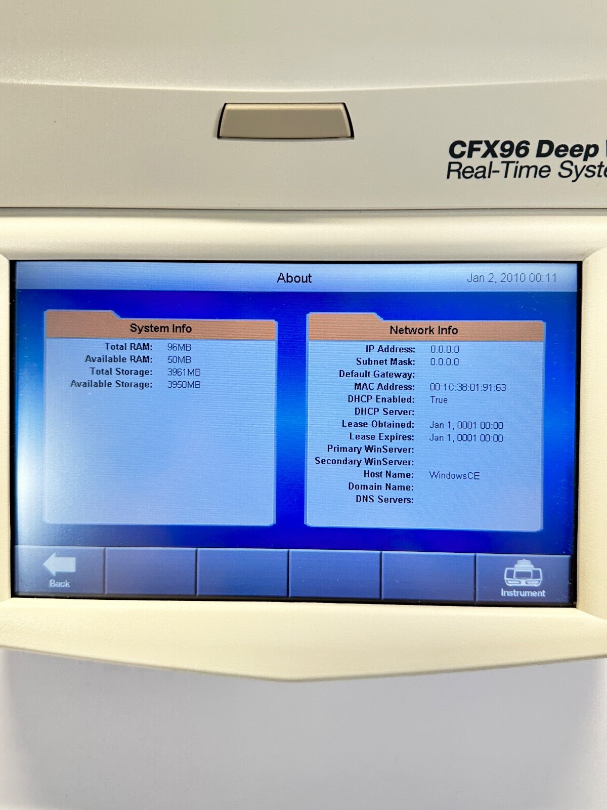 Bio-Rad C1000 Touch Thermal Cycler w CFX96 Optical Module ONLY 11 HOURS ...