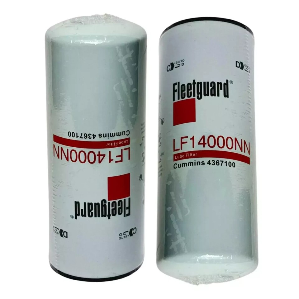 2 Pack Fleetguard LF14000NN Oil Filter Cummins ISX 4367100 NEW | eBay