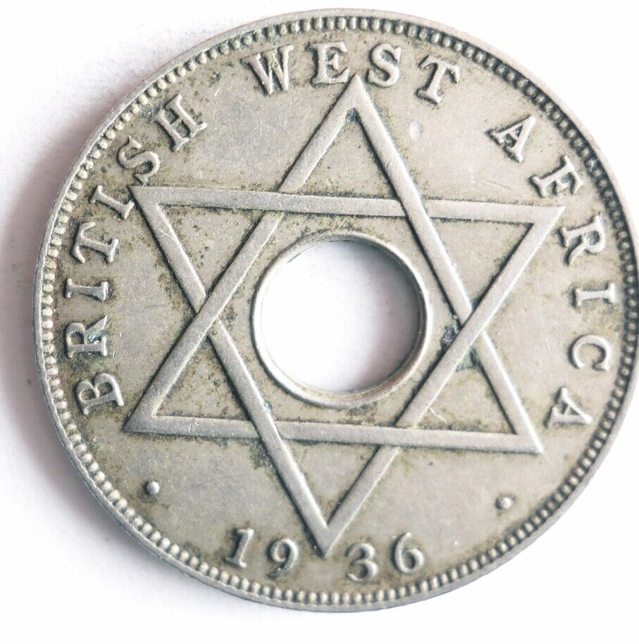 1936 BRITISH WEST AFRICA 1/2 PENNY - Exotic Coin - Big Value - lot G23 ...