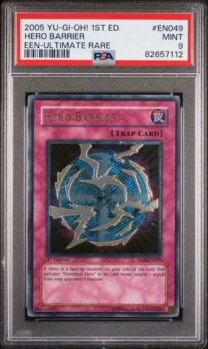 Hero Barrier EEN 1st Ed PSA 9 Ultimate Rare #EN049 Yugioh 2005 | eBay