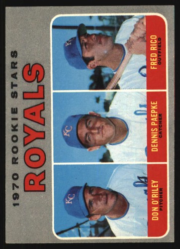 1970 Topps #552 Don O'Riley/Dennis Paepke/Fred Rico EXMT+ RC Rookie ...