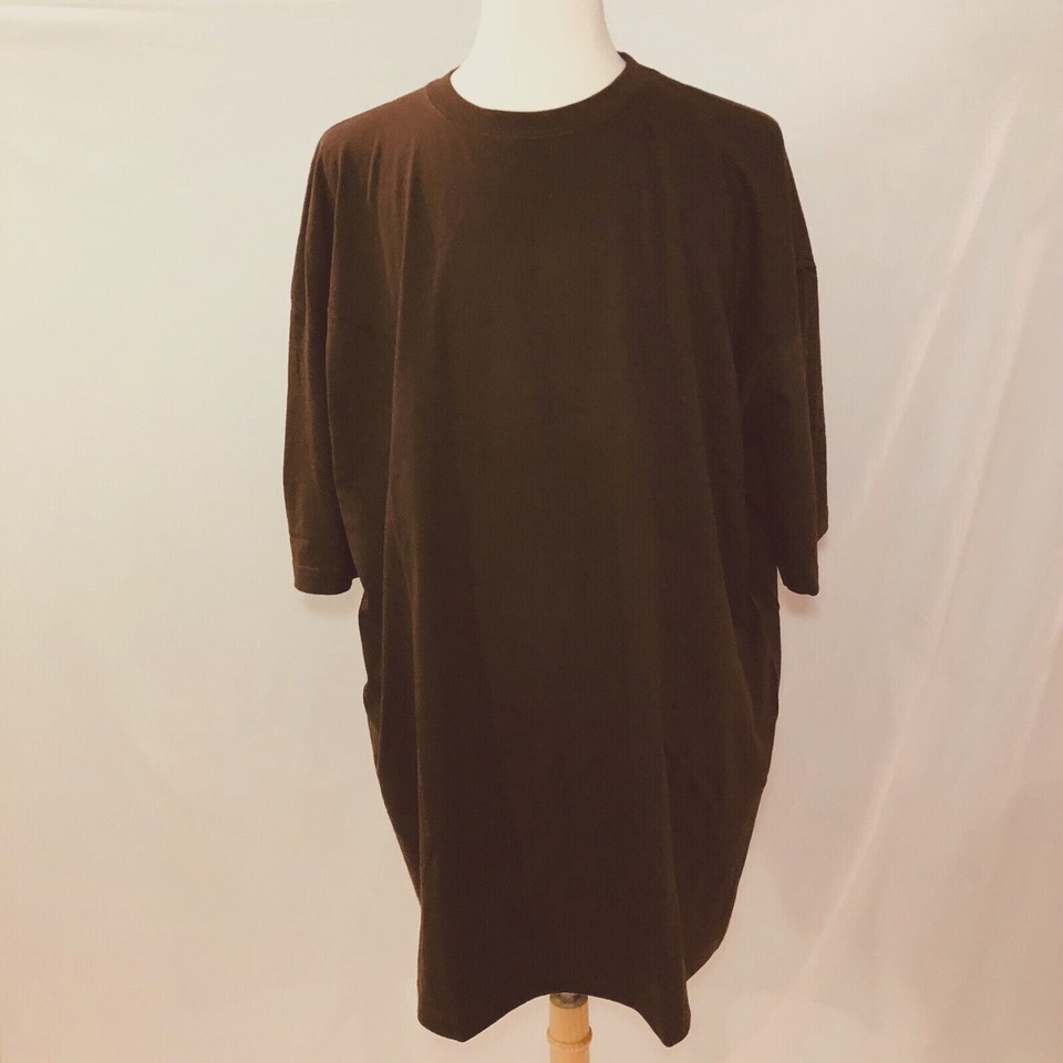 Mens Heavyweight T Shirts Plain Short Sleeve Tee Cotton BIG TALL 4XL to ...