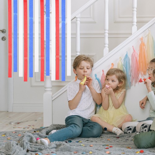 3 Count Streamer Paper Double Sided Crepe Door Streamers Party ...