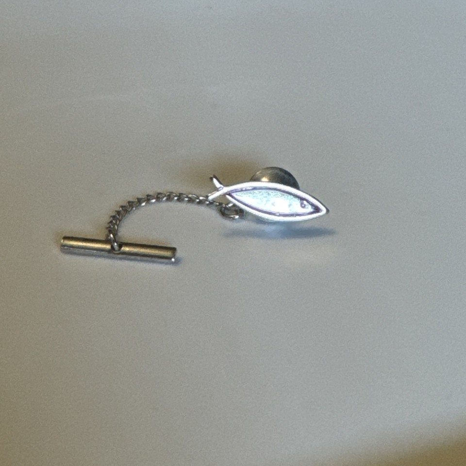 Vintage Jesus Fish Tie Tack Silver Tone Fashion Men’s Collectible | eBay
