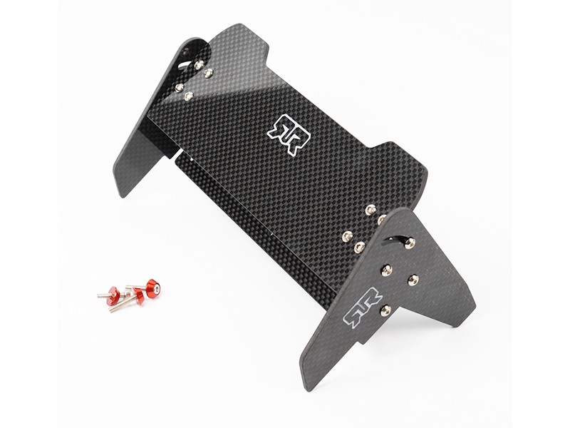 CARBON FIBER REAR ANGLE ADJUST WING MOUNT ARA480024 FOR ARRMA 1/7 ...