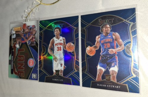 2020-21 Select SABEN LEE Blue Prizm #97 RC Isaiah Stewart Rc Thomas 3 ...