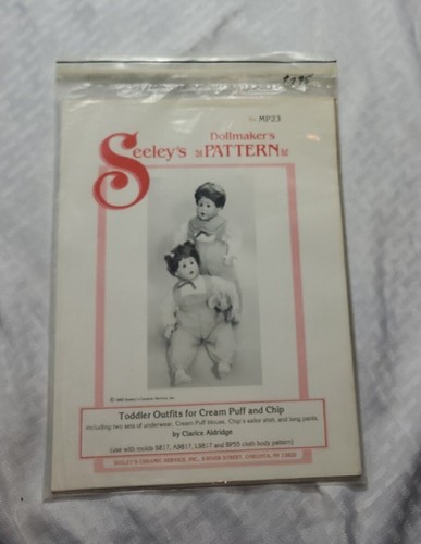 Doll Pattern Seeley MP23 toddler outfits Cream puff chip 1989 Clarice ...