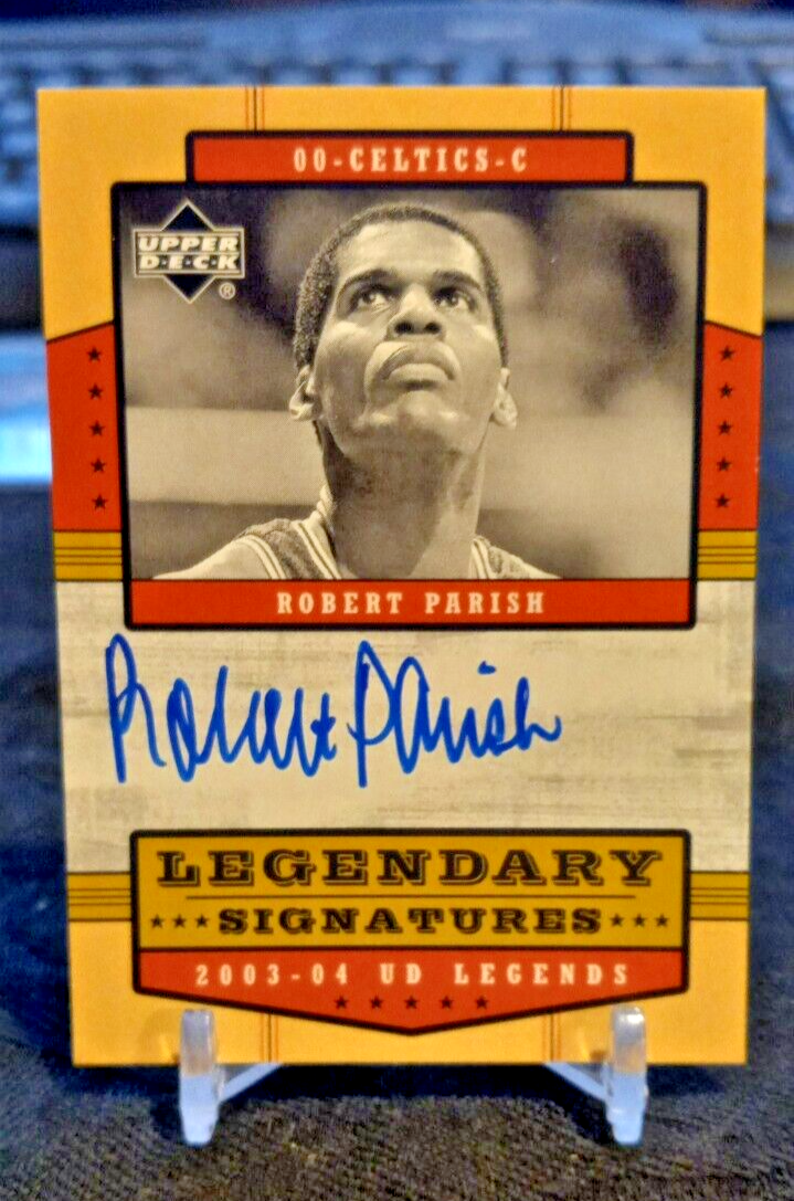2003-04 Upper Deck UD Legends Legendary Signatures Robert Parish #LS-RP ...