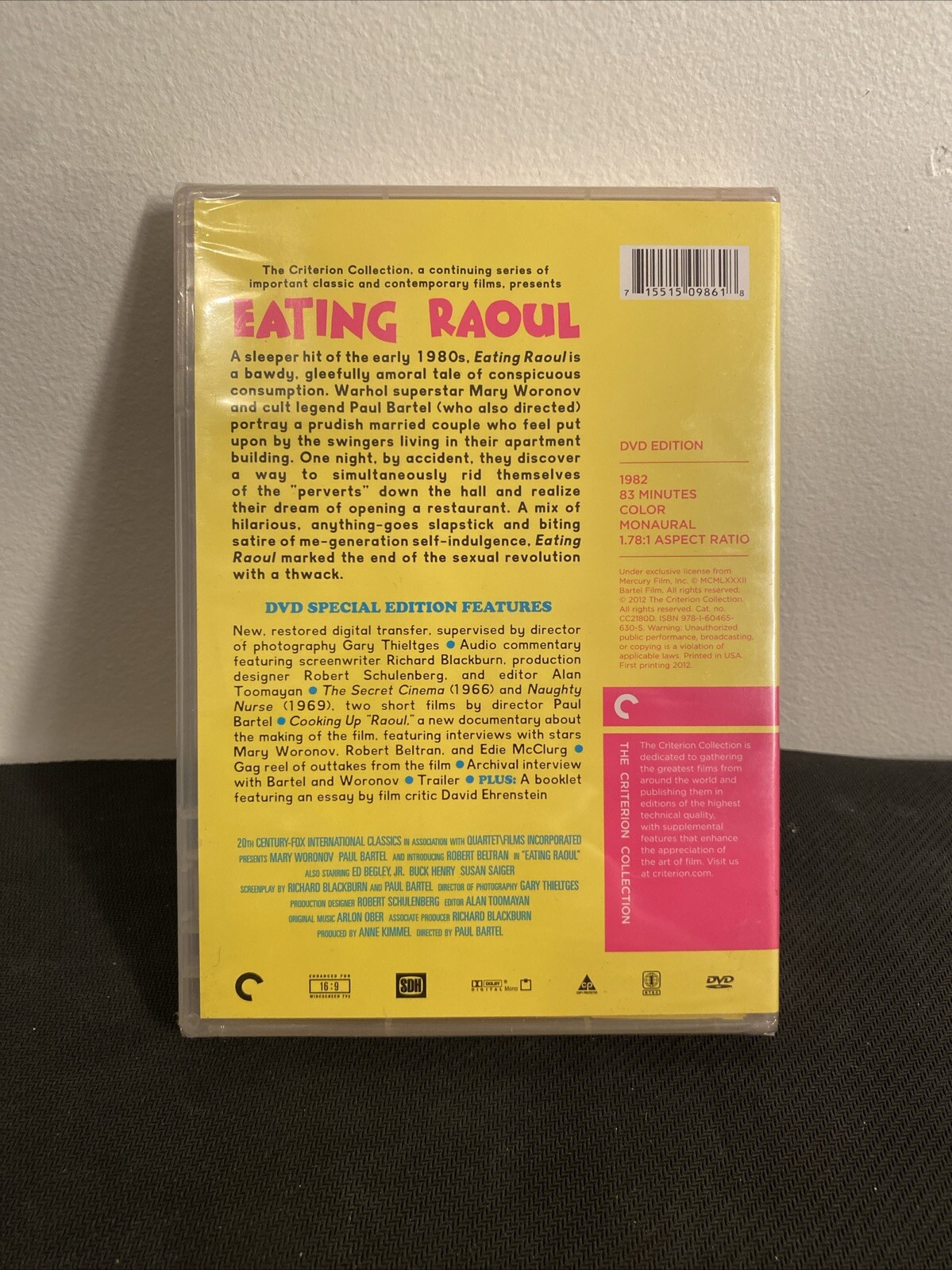 Eating Raoul (Criterion Collection) (DVD, 1982) for sale online | eBay