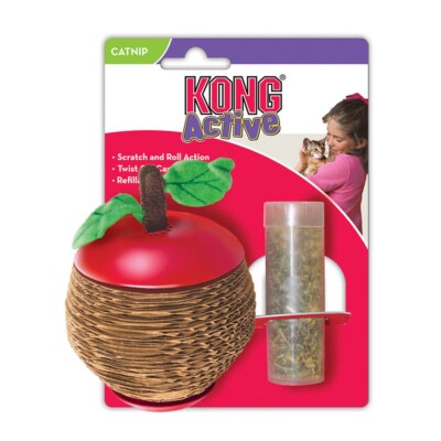 KONG Active Scratch Apple catnip cat toy | eBay