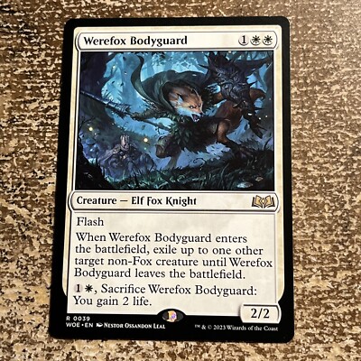 Werefox Bodyguard WOE 0039 Rare Wilds Of Eldraine Magic: The Gathering ...
