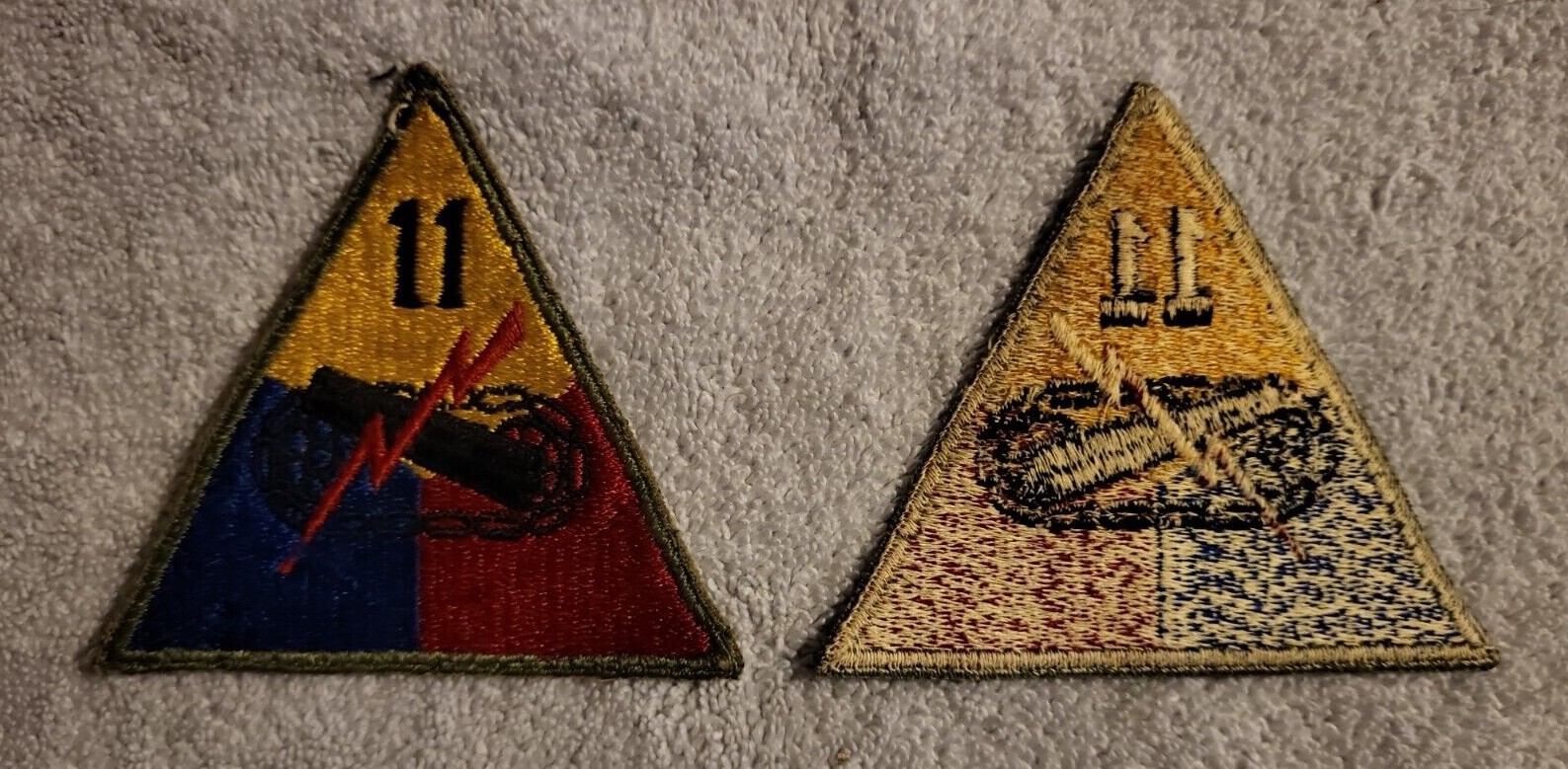 WW2 U.S. Army 11th Armored Division "Thunderbolt Division" patch | eBay