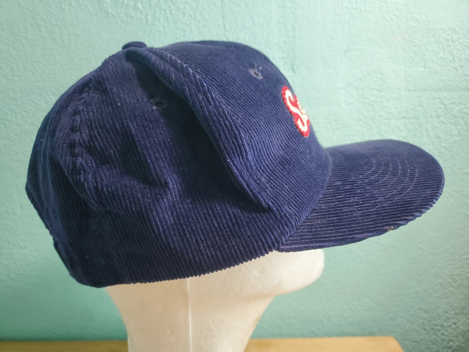 Vintage SEATTLE Blue Corduroy 90s Trucker Snapback Ha… - Gem
