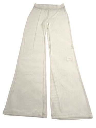 ALO Yoga Striped Mesh Tropical Nights Flare Pant in Ivory | eBay