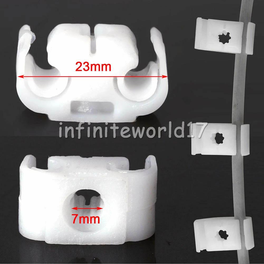 Pack of 40 Brake Line Clips - WHITE - Suitable for 5mm (3/16") Brake ...