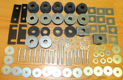 1955 56 57 CHEVY HARDTOP SPORT COUPE FRAME TO BODY MOUNT KIT with BOLTS ...