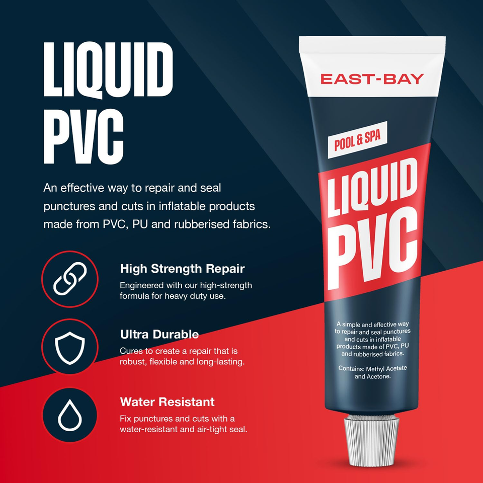 East Bay Heavy Duty Liquid Vinyl Repair Patch | Vinyl Repair Adhesive ...