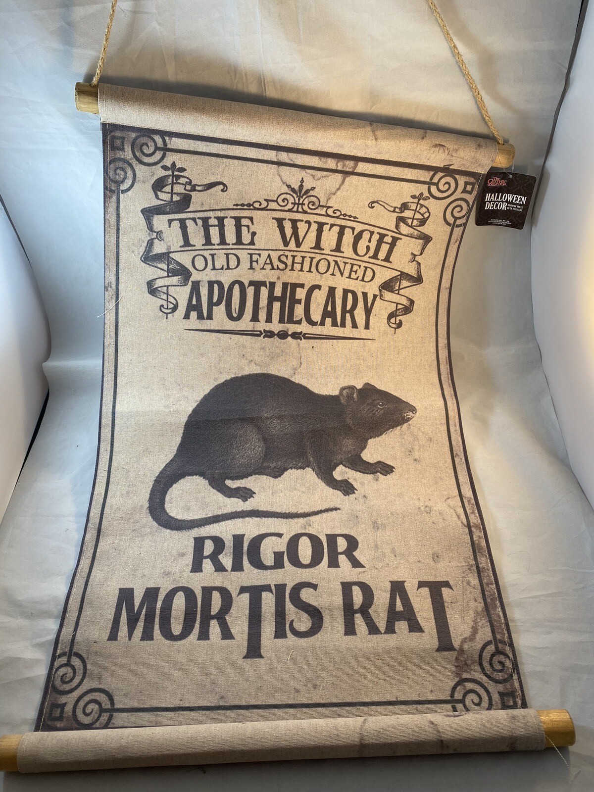 Rigor Mortis Rat Witch Canvas Halloween Prop Art Decor Hanging New | eBay