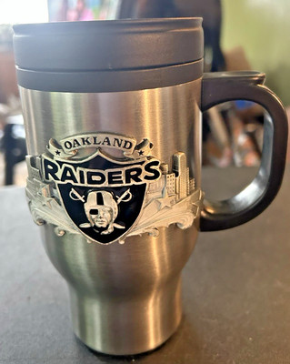 Vintage NFL Oakland Raiders Commuter Travel Coffee Mug | eBay