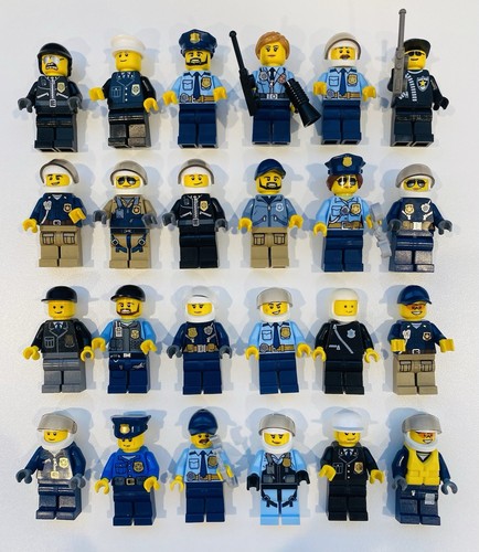 Lego Police Cop Minifigure Lot OF 5 100% Lego Figures Excellent ...