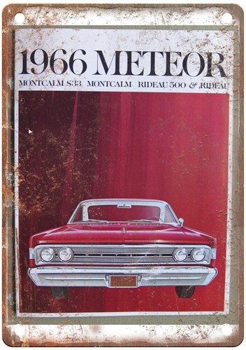 Vintage Meteor Ad Retro Look Metal Sign A9955 | eBay