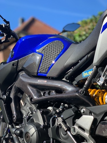 YAMAHA MT-09 FZ-09 Tracer 2013-2020 Carbon Fiber Frame Covers ...