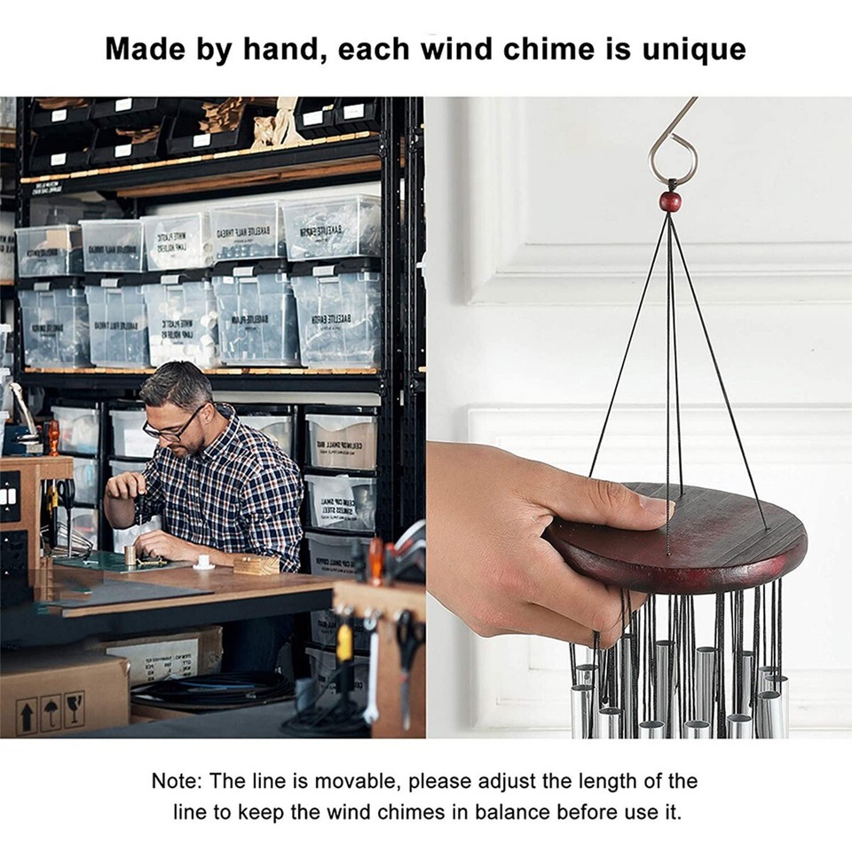 Large 27 Tubes Windchime Chapel Bells Wind Chimes Outdoor Garden Home ...