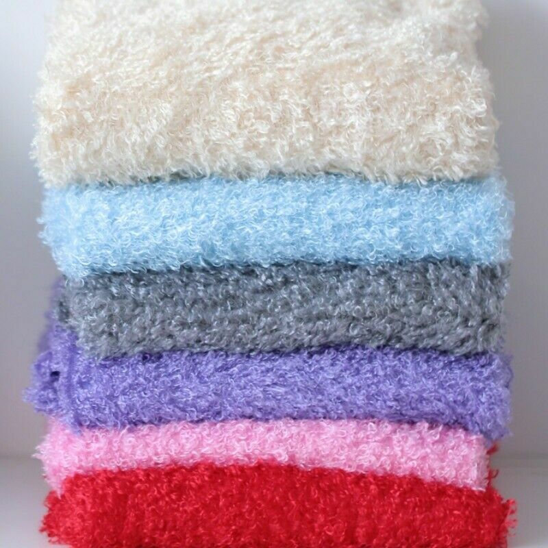 Curly Teddy Faux Fur Fabric Furry Fluffy Plush Soft Fleece Material ...