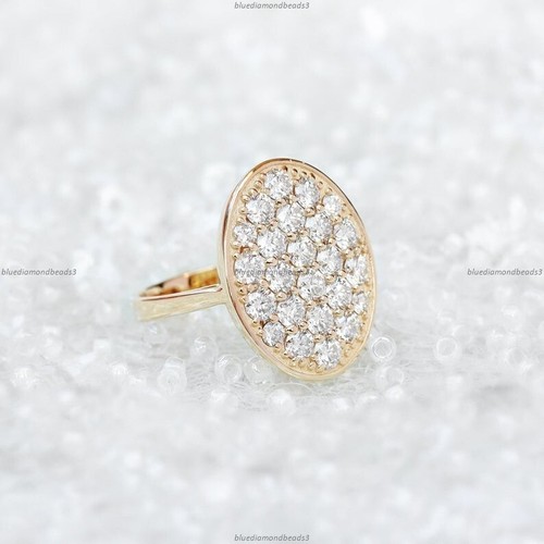 Gift For Her 14k Yellow Gold Natural Diamond Twilight Cocktail Birthday Ring | eBay