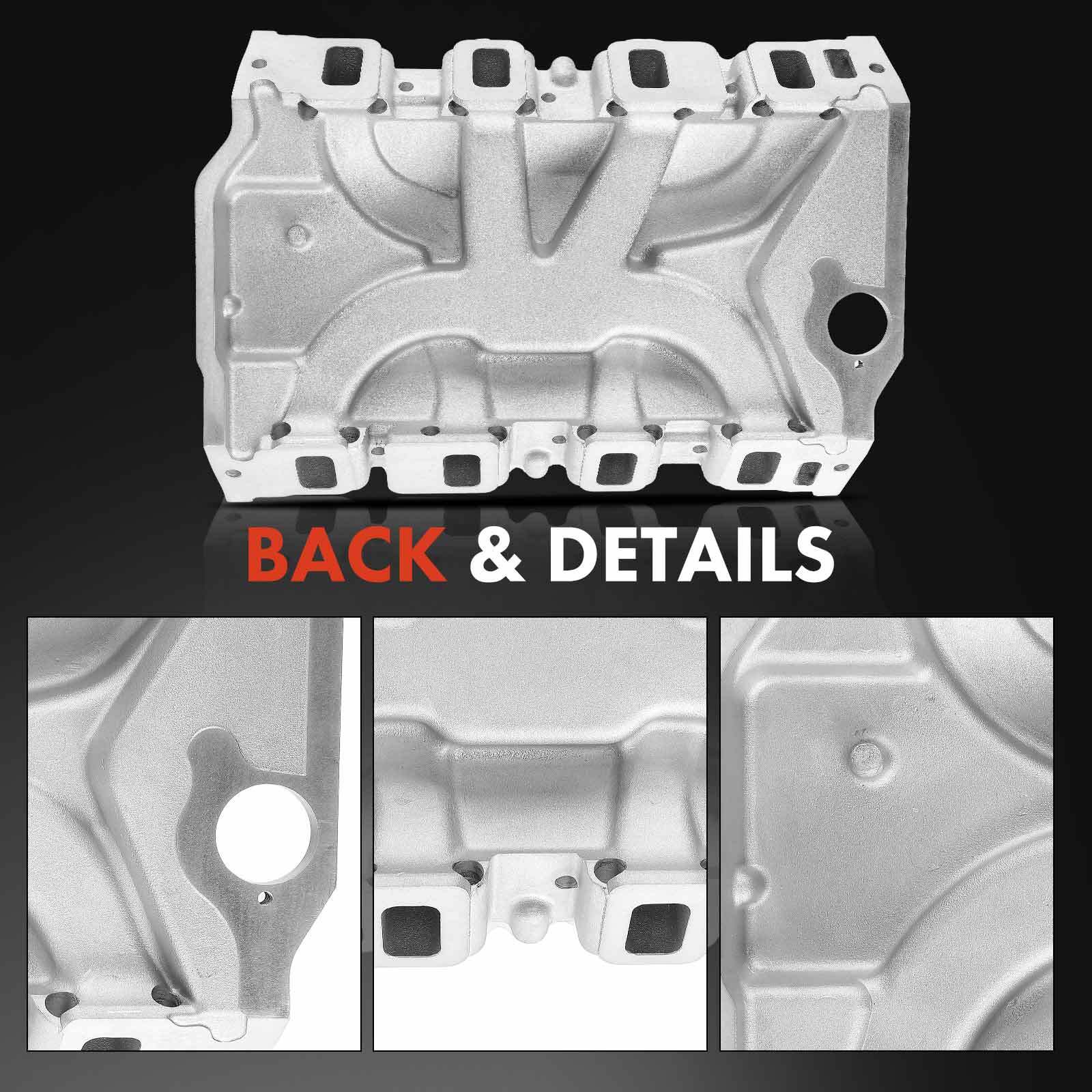 Dual Plane Square Flange Engine Intake Manifold for Ford 332-428 FE ...