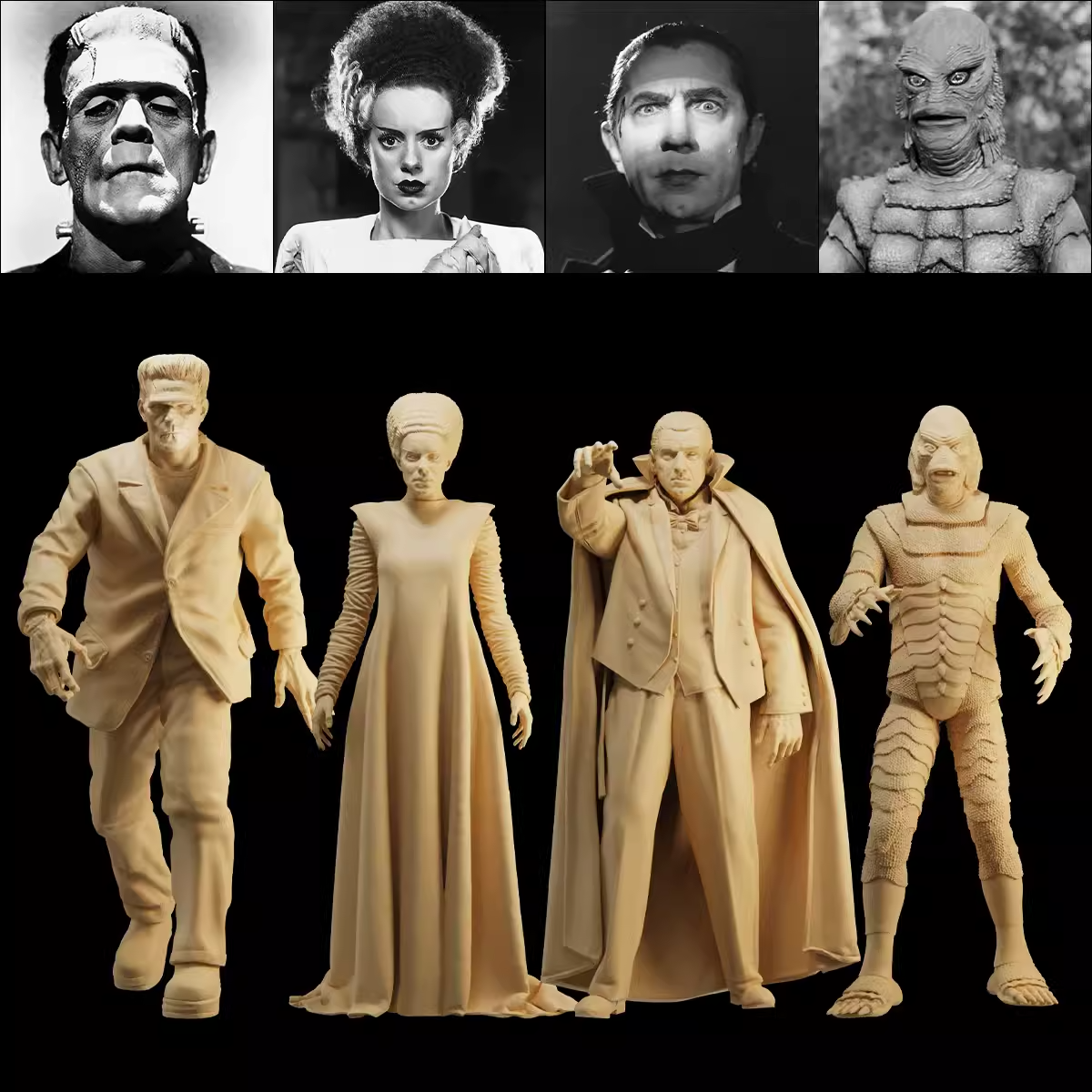 1/64 Resin Dr Scientific Freaks 4 Figures Unassembled Unpainted | eBay