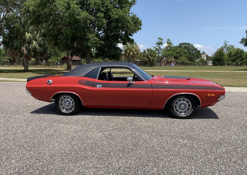 1972 Dodge Challenger 440 V8, Posi Rear End, Real FE5 Bright Red Car ...