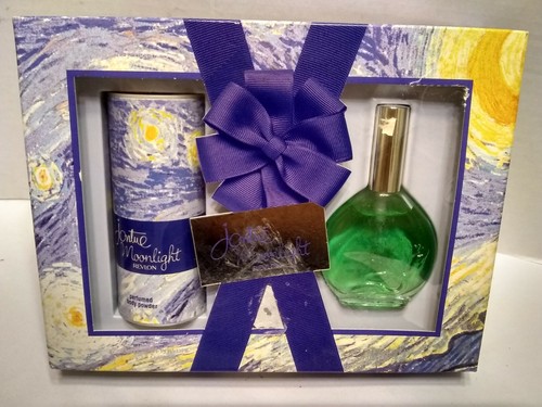 Revlon By Jontue Moonlight Pefume Body Powder 2.5 Oz/Cologne Spray 1 Oz ...
