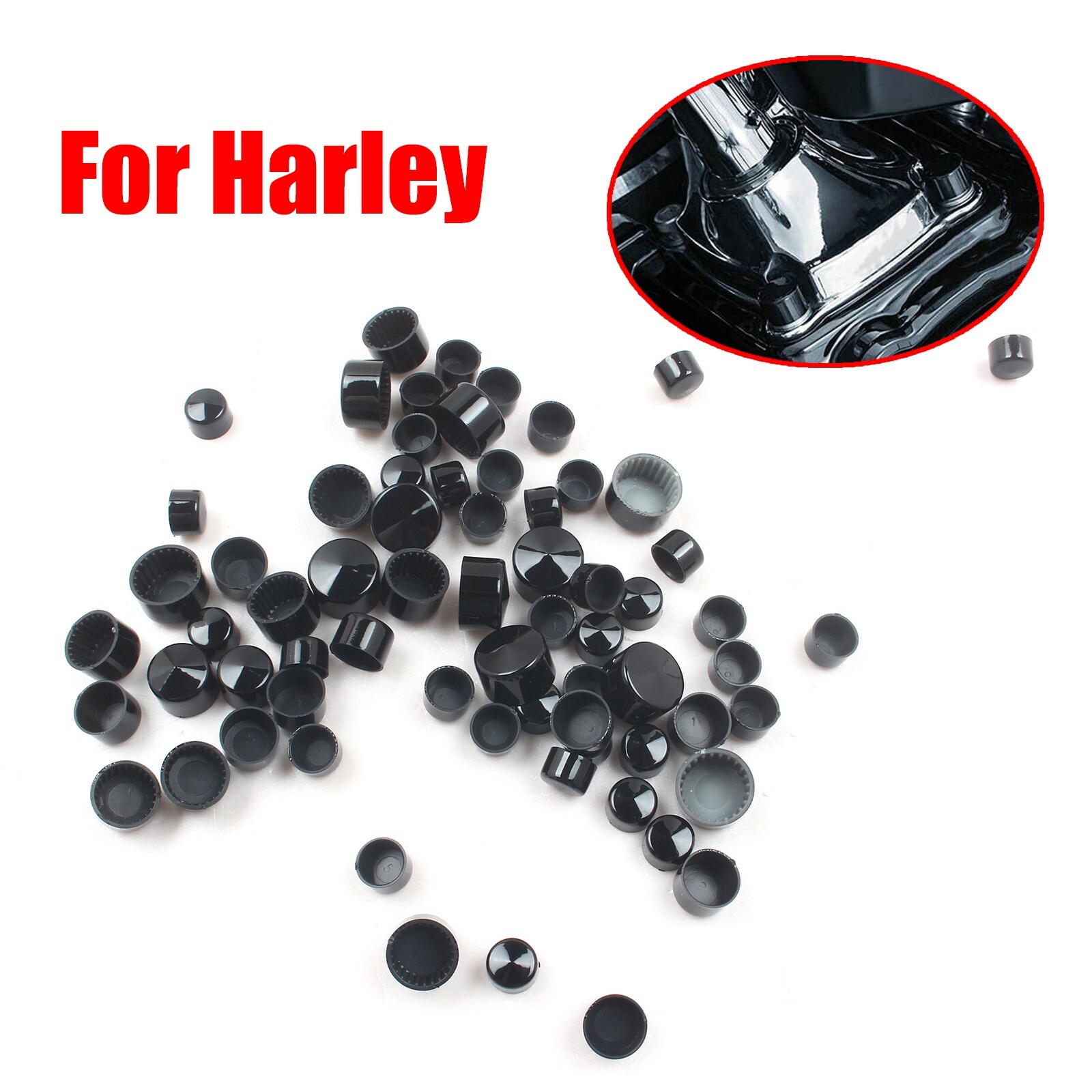 Black Engine Bolt Covers Caps For Harley Street Glide Special FLHXS ...