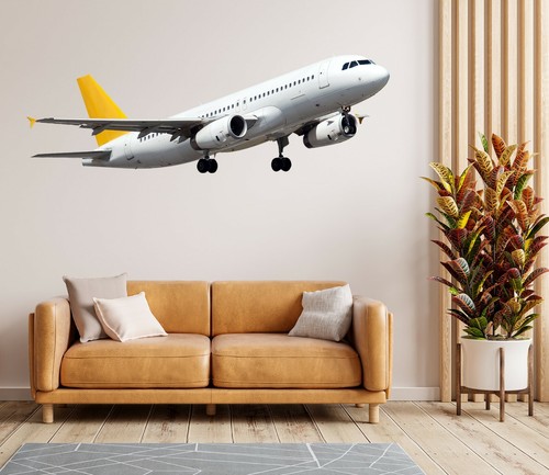 3D Aviation Aircraft O015 Car Wallpaper Mural Poster Transport Wall ...
