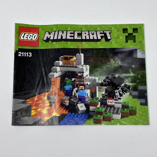 LEGO 21113 Minecraft The Cave Instruction Booklet Manual Only | eBay