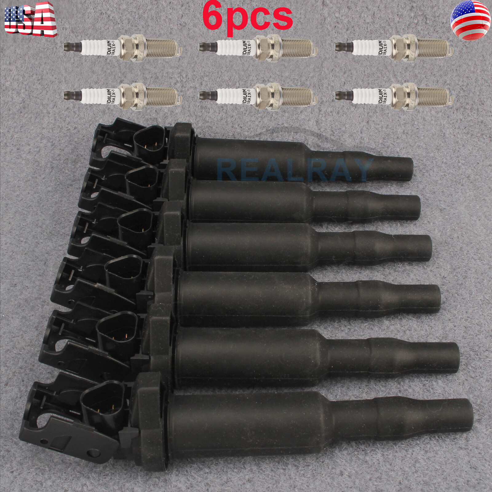 6x Ignition Coils & Spark Plugs for BMW 328i 2007-2011 E90 Sedan; E91 ...