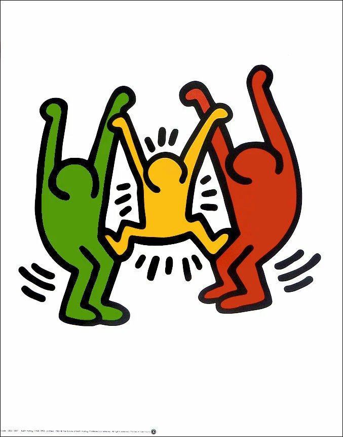Keith Haring Dancing Figures