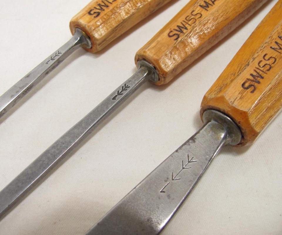 11 Piece Pfeil Swiss Made Wood Carving Chisel Set Gouge Fishtail ...