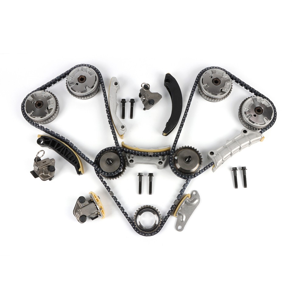 Timing Chain Kit + VVT Cam Gear For Chevy Traverse Equinox GMC Acadia 3 ...