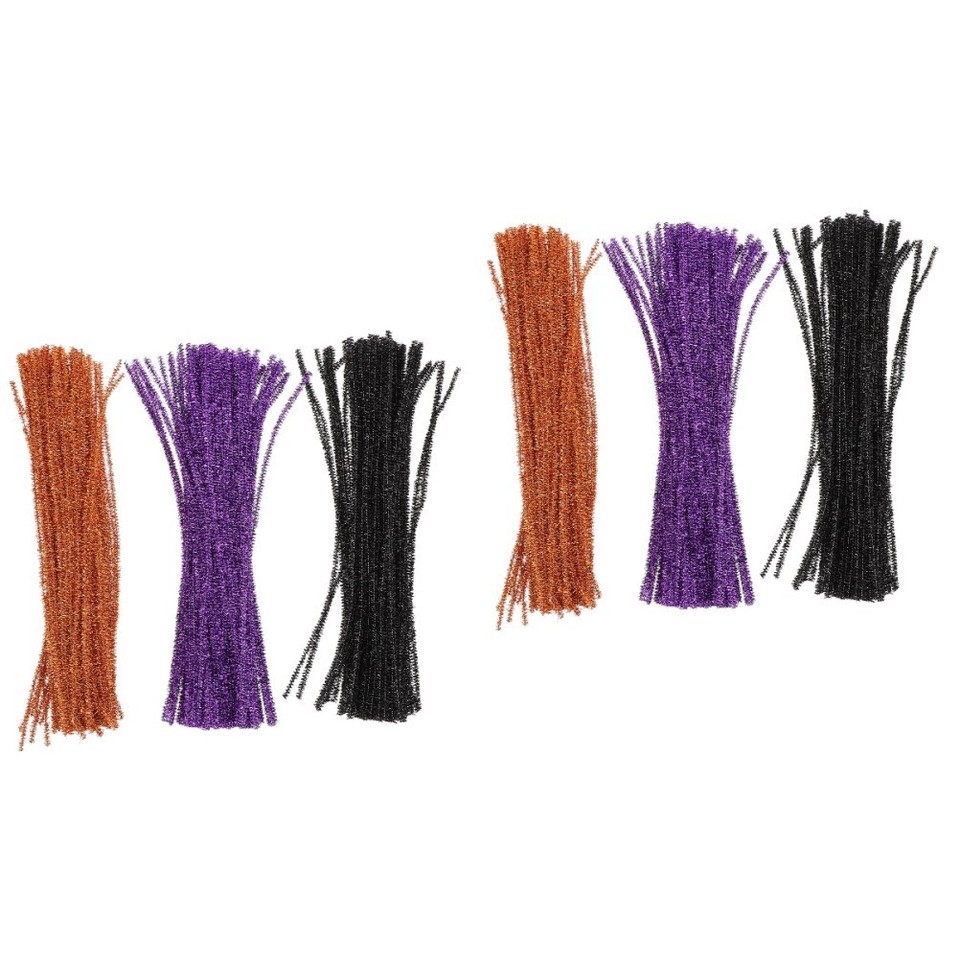 600 Pcs DIY Chenille Stems Crafting Glitter Chenille Sticks Creative ...