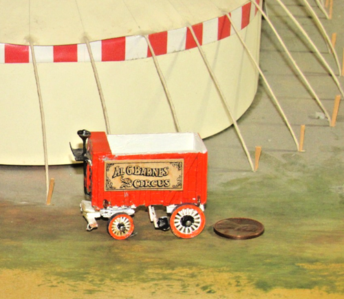 ho AL G BARNES CIRCUS SMALL OPEN TOP WAGON for Model Train Layouts ...