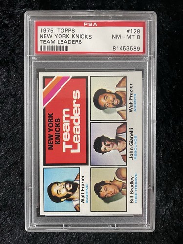 1975 Topps Basketball #128 New York Knicks Team Leaders PSA 8 NM-MT | eBay