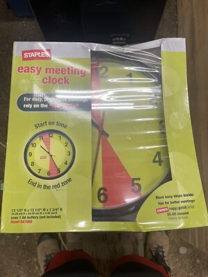 Staples Easy Meeting Clock | eBay