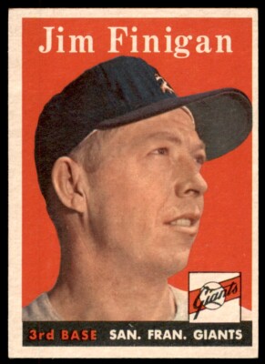 1958 Topps Jim Finigan San Francisco Giants #136 EX+ | eBay