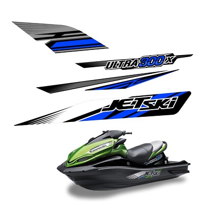 Kawasaki Ultra 300x Decal Graphics Kit | eBay
