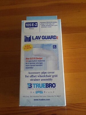 NEW! Truebro ADA Lavatory Wheelchair Offset Drain Cover White 105EZ 🔥🔥 ...