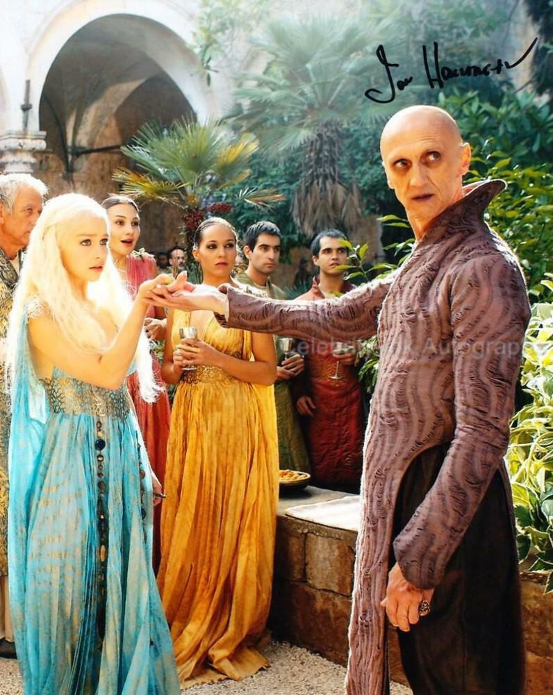 IAN HANMORE as Pyat Pree - Game Of Thrones GENUINE SIGNED AUTOGRAPH ...
