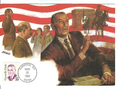 STAMP US SCOTT 1867 "Grenville Clark" 39 CENT 1985 POSTCARD FDC | eBay