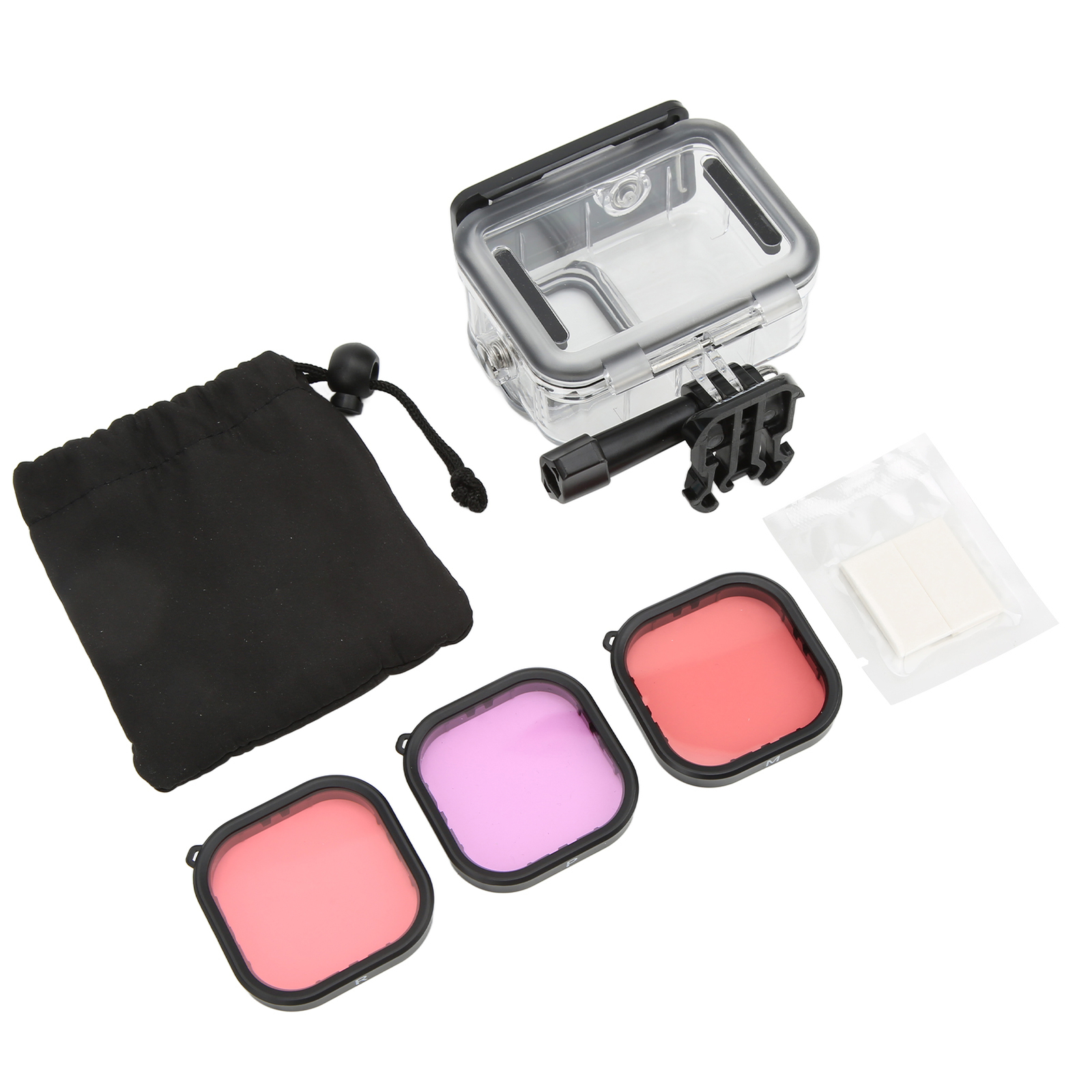 45m Underwater Waterproof Case With 3 Color Filters Diving Protective ...